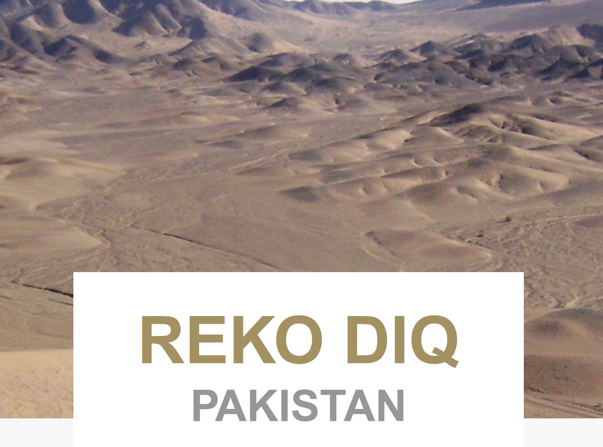 Barrick Gold 1 Mrd Zufluss für Reko Diq?